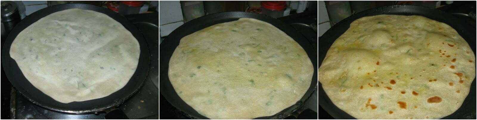 Bili Holige |Stuffed Rice Flour Paratha | Rice Flour Puran Poli ...