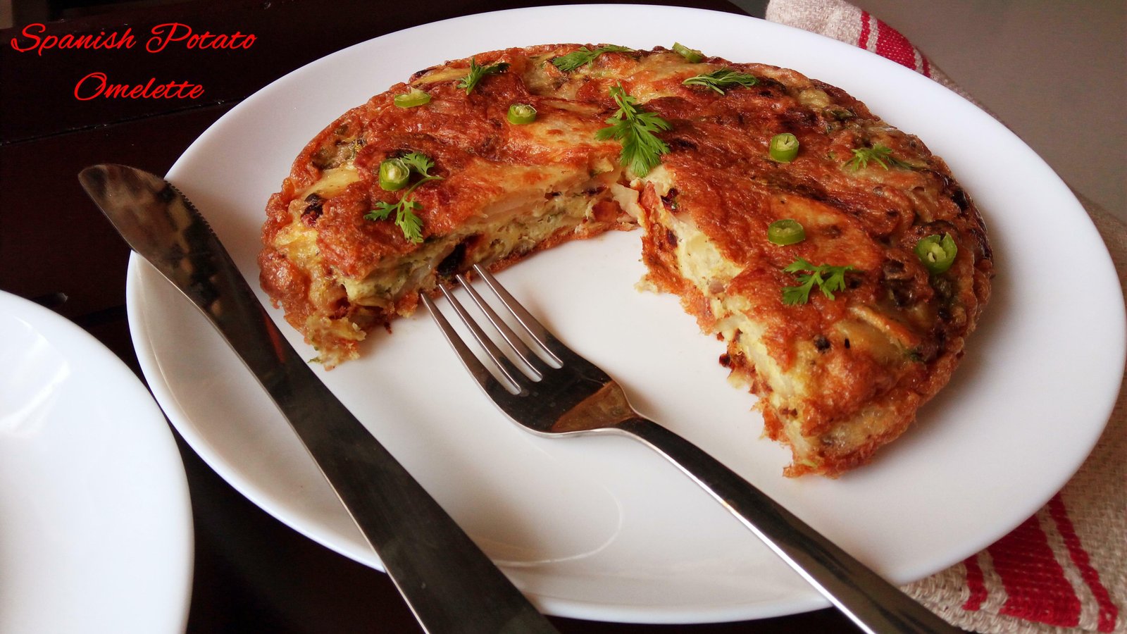 Spanish Potato Omelette | Tortilla Espanola Recipe - Palate's Desire
