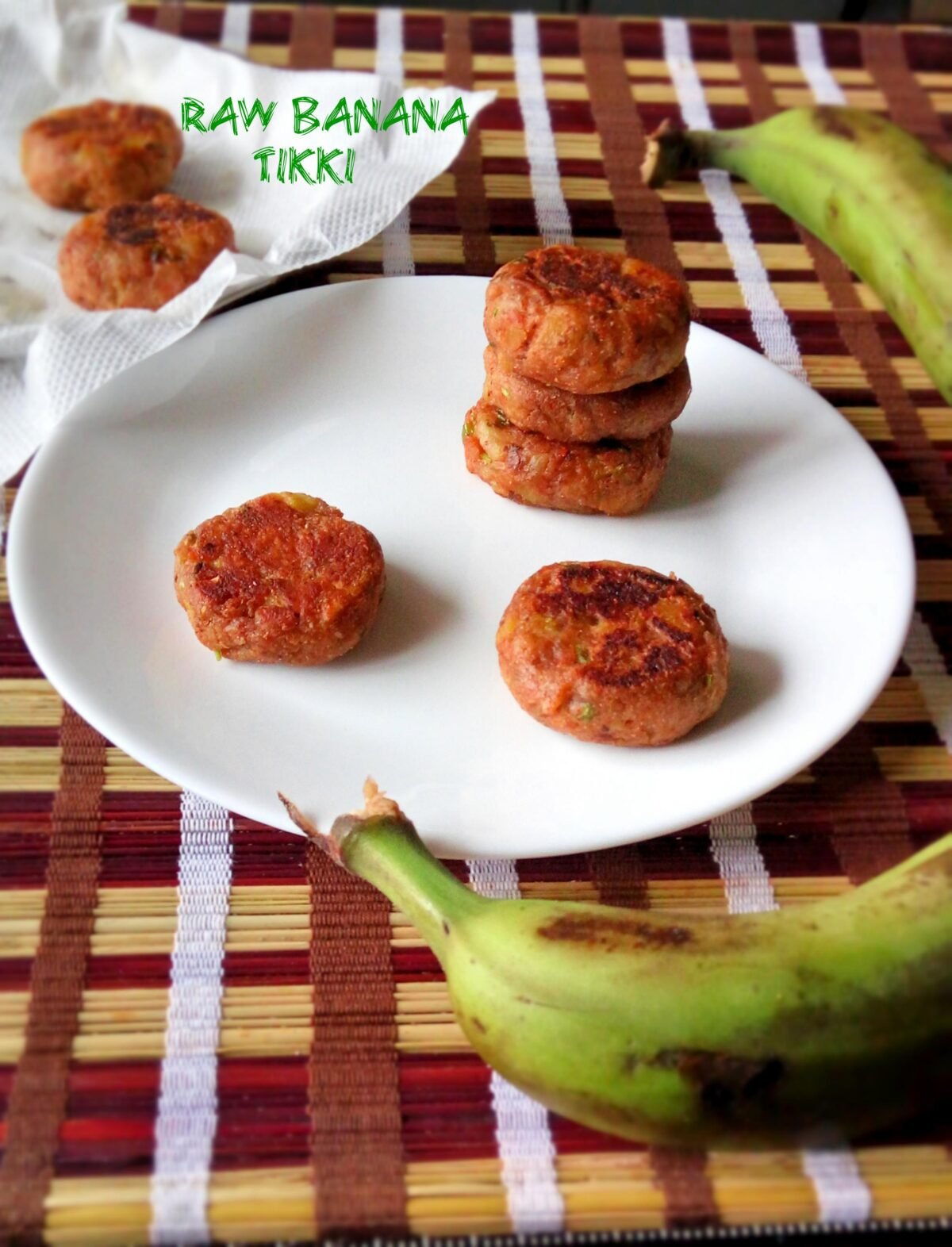 Raw Banana Tikki | Kache Kela Ki Tikki Recipe - Palate's Desire