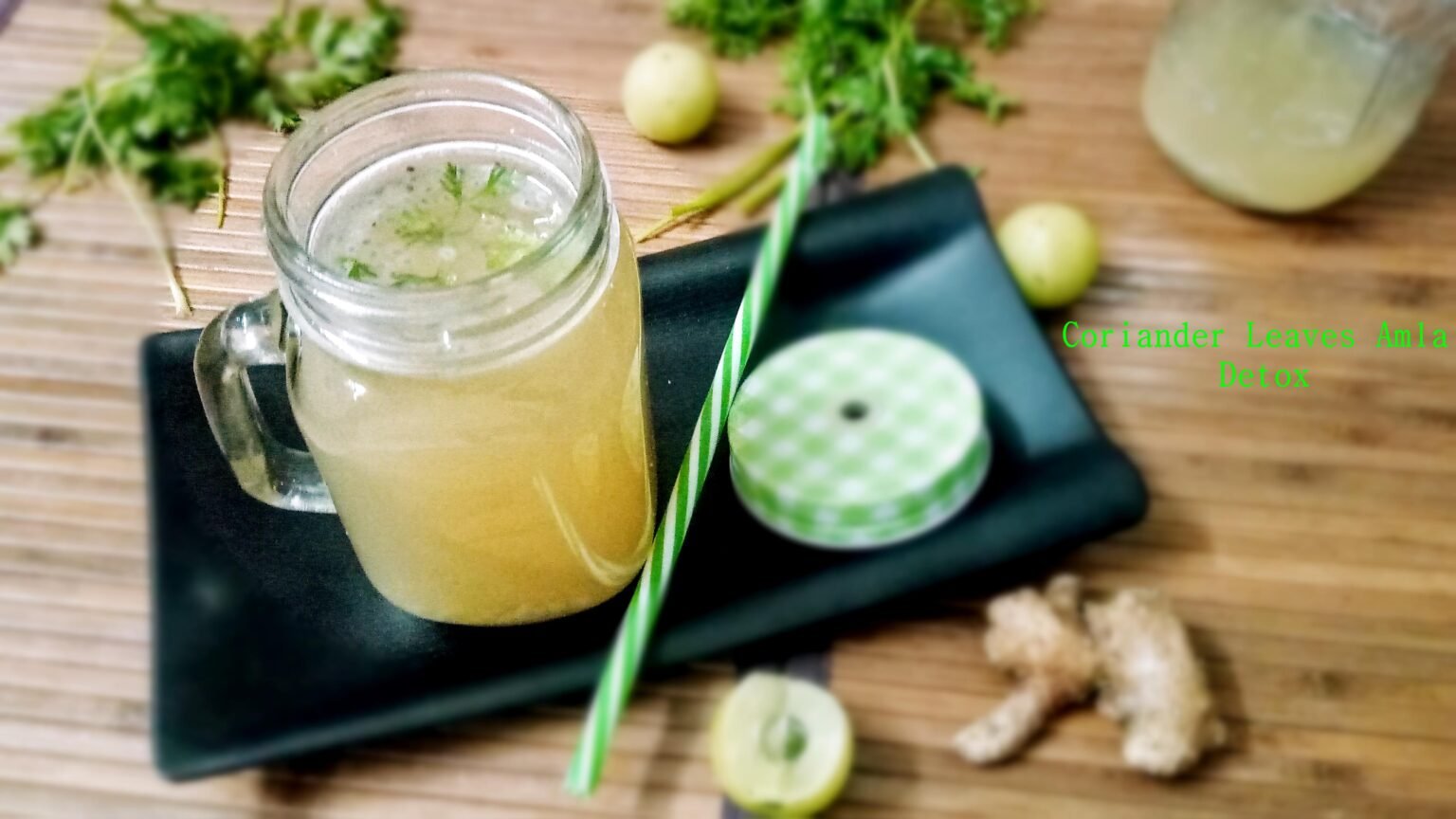 Coriander Leaves and Amla Detox - Palate's Desire