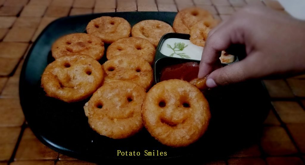 Potato Smiley | Easy Homemade Potato Smiles Recipe - Palate's Desire