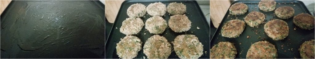 Spinach Mushroom Soya Cutlets - Palate's Desire