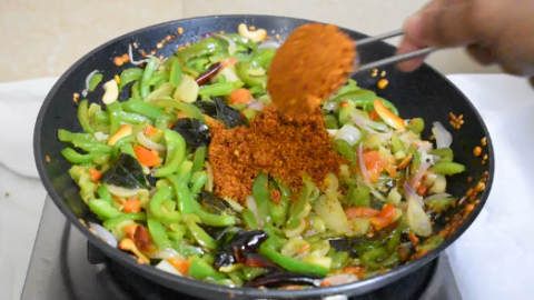 Capsicum Bath Recipe (Step By Step with Video) - Palate's Desire