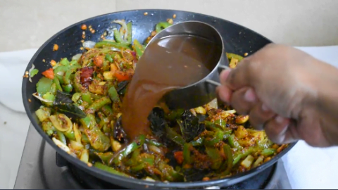 Capsicum Bath Recipe (Step By Step with Video) - Palate's Desire