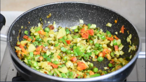 Vegetable Poha | Diet Poha - Palate's Desire