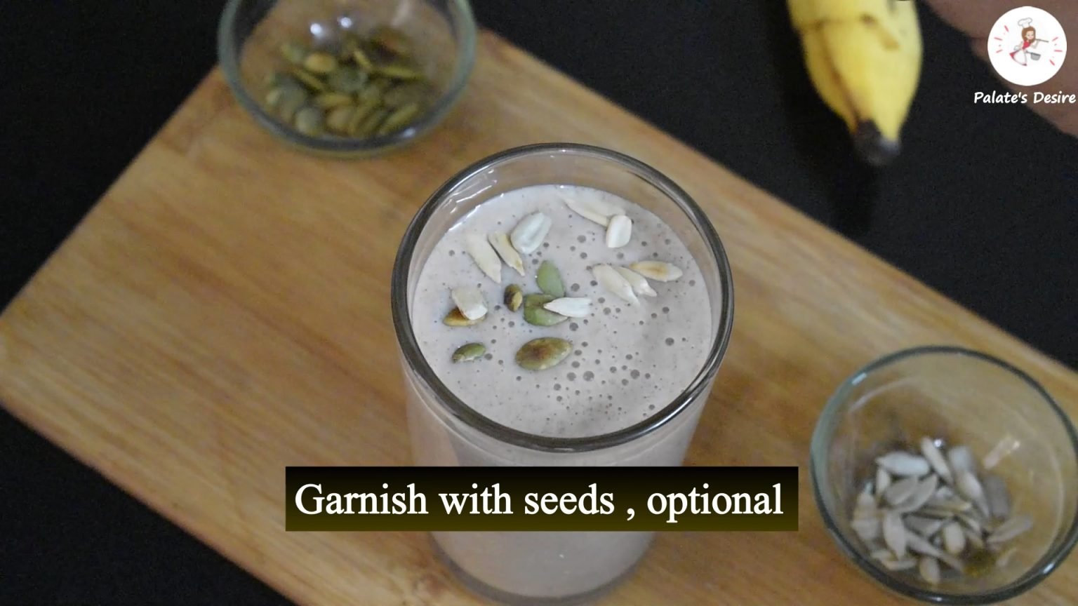 Ragi Banana Smoothie | how to make ragi smoothie - Palate's Desire