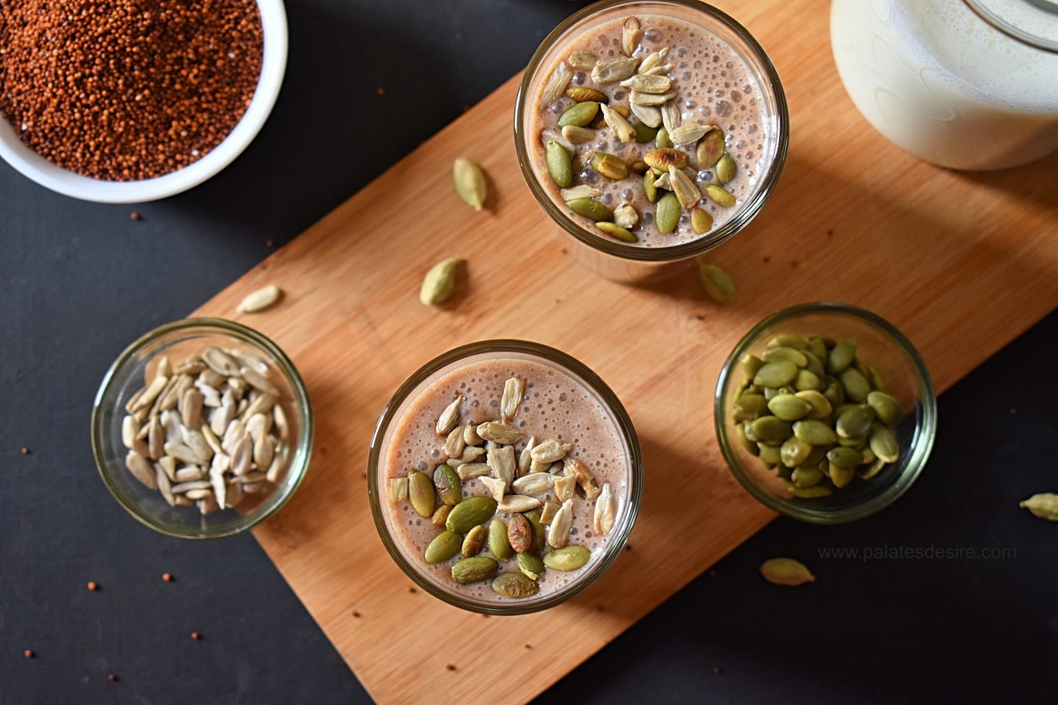 Ragi Banana Smoothie | how to make ragi smoothie - Palate's Desire