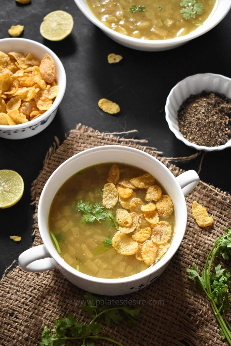 Banana Stem Soup - Vazhaithandu Soup - Palate's Desire
